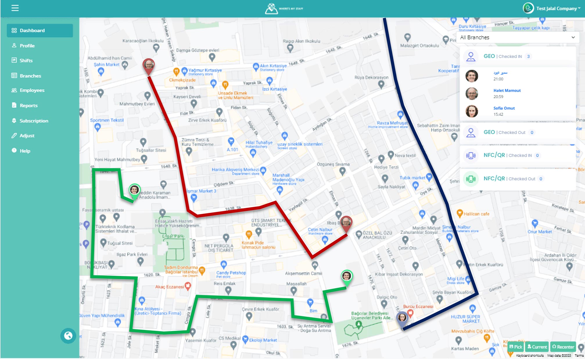 GPS Location Tracking - Where's My Staff